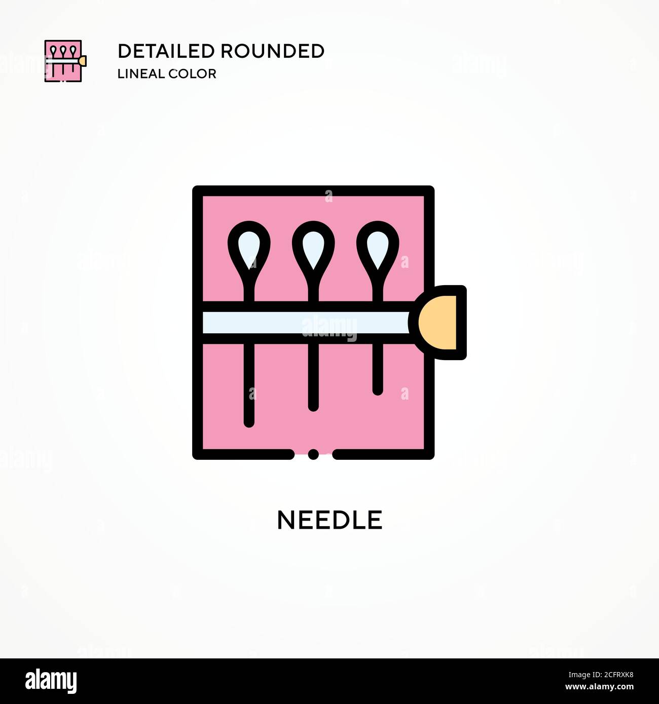 Needle vector icon. Modern vector illustration concepts. Easy to edit ...