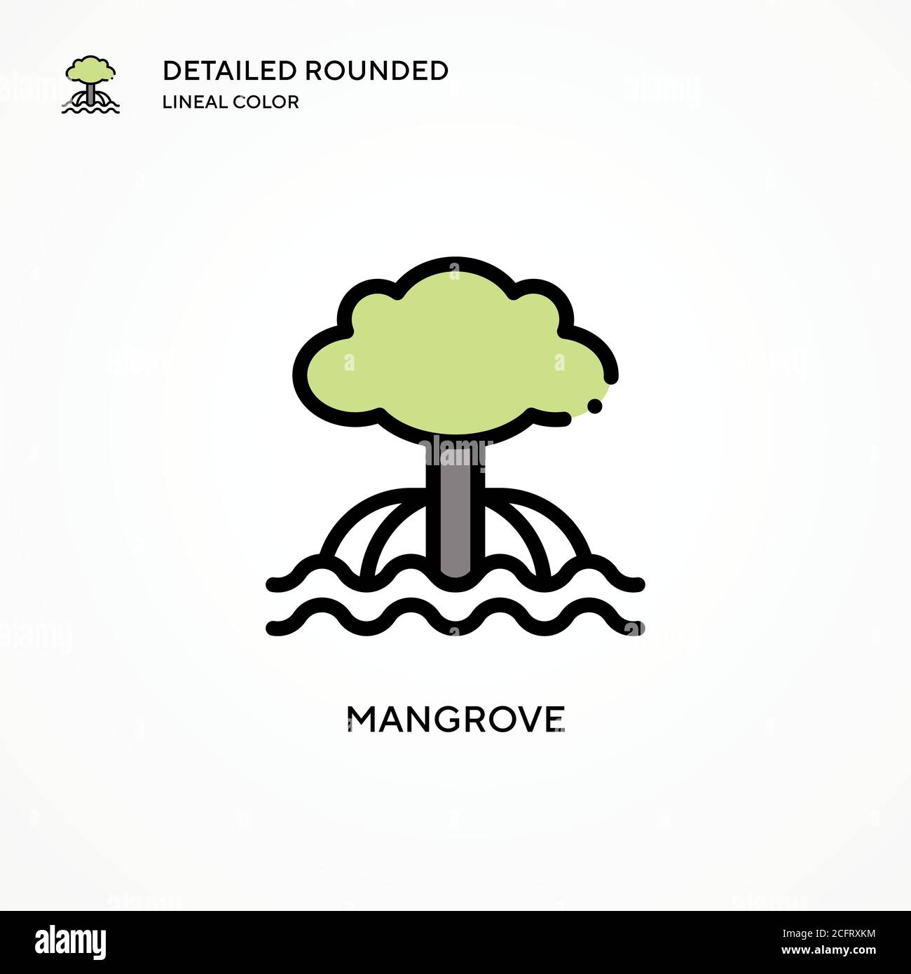Mangrove vector icon. Modern vector illustration concepts. Easy to edit ...