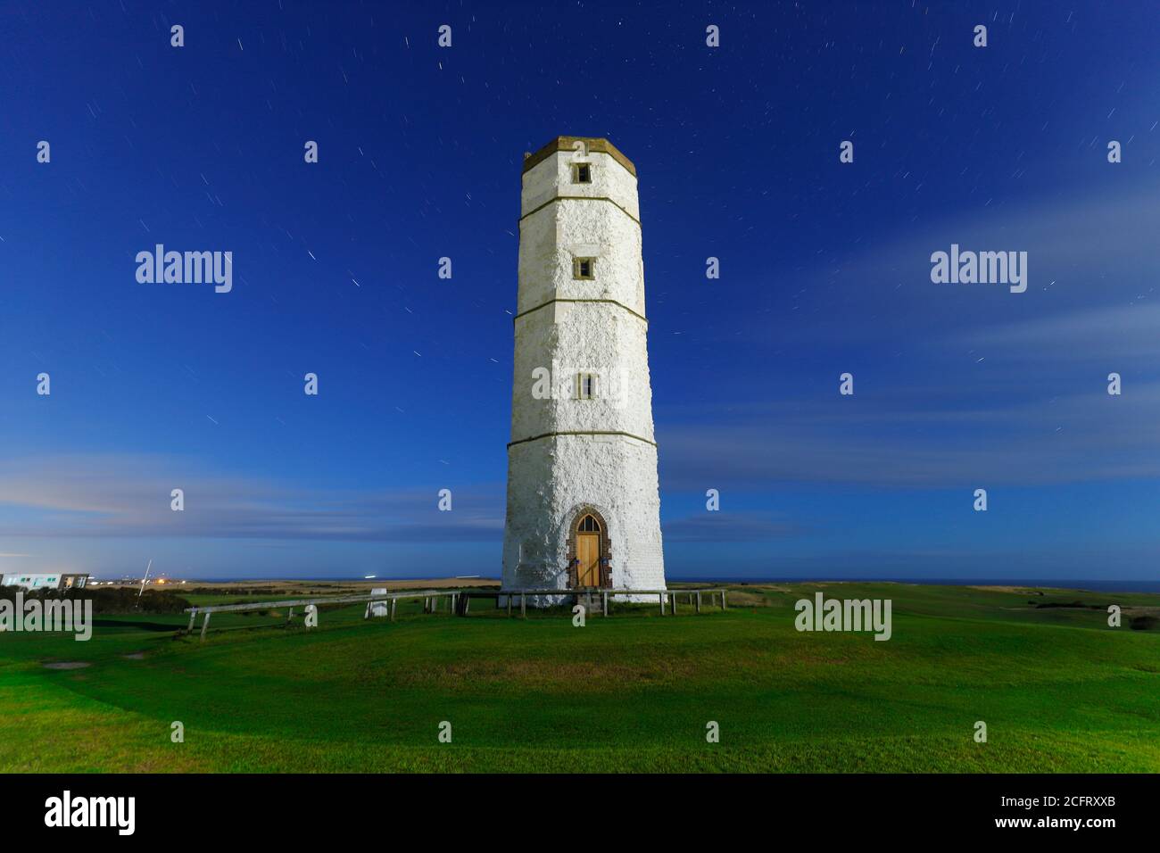 The Old Lighthouse at Flamborough. Built by Sir John Clayton in 1674 ...