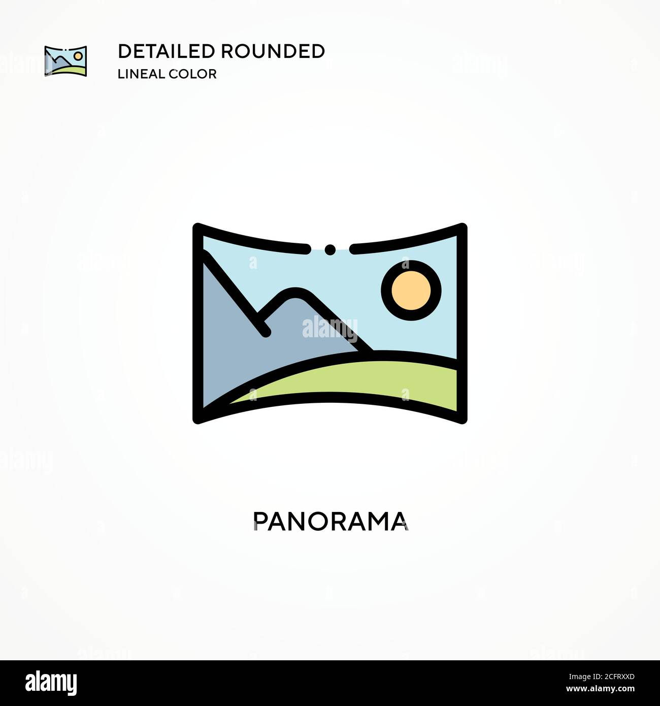 Panorama vector icon. Modern vector illustration concepts. Easy to edit ...