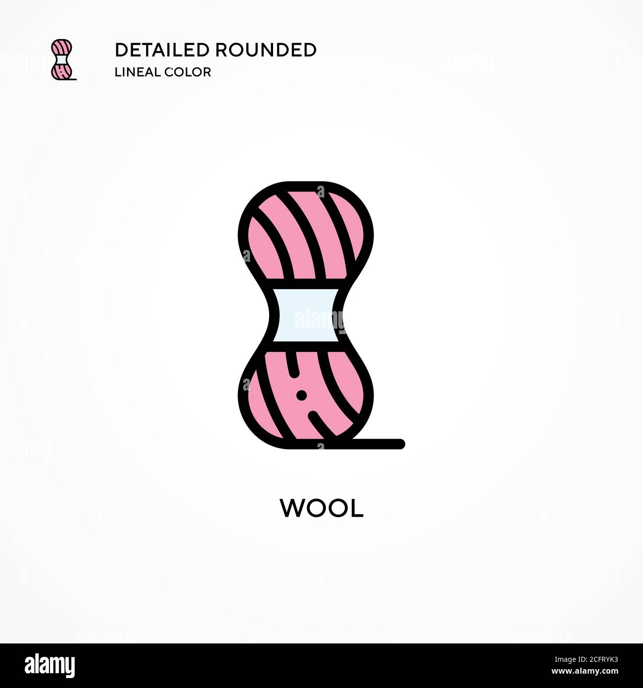 Wool vector icon. Modern vector illustration concepts. Easy to edit and ...