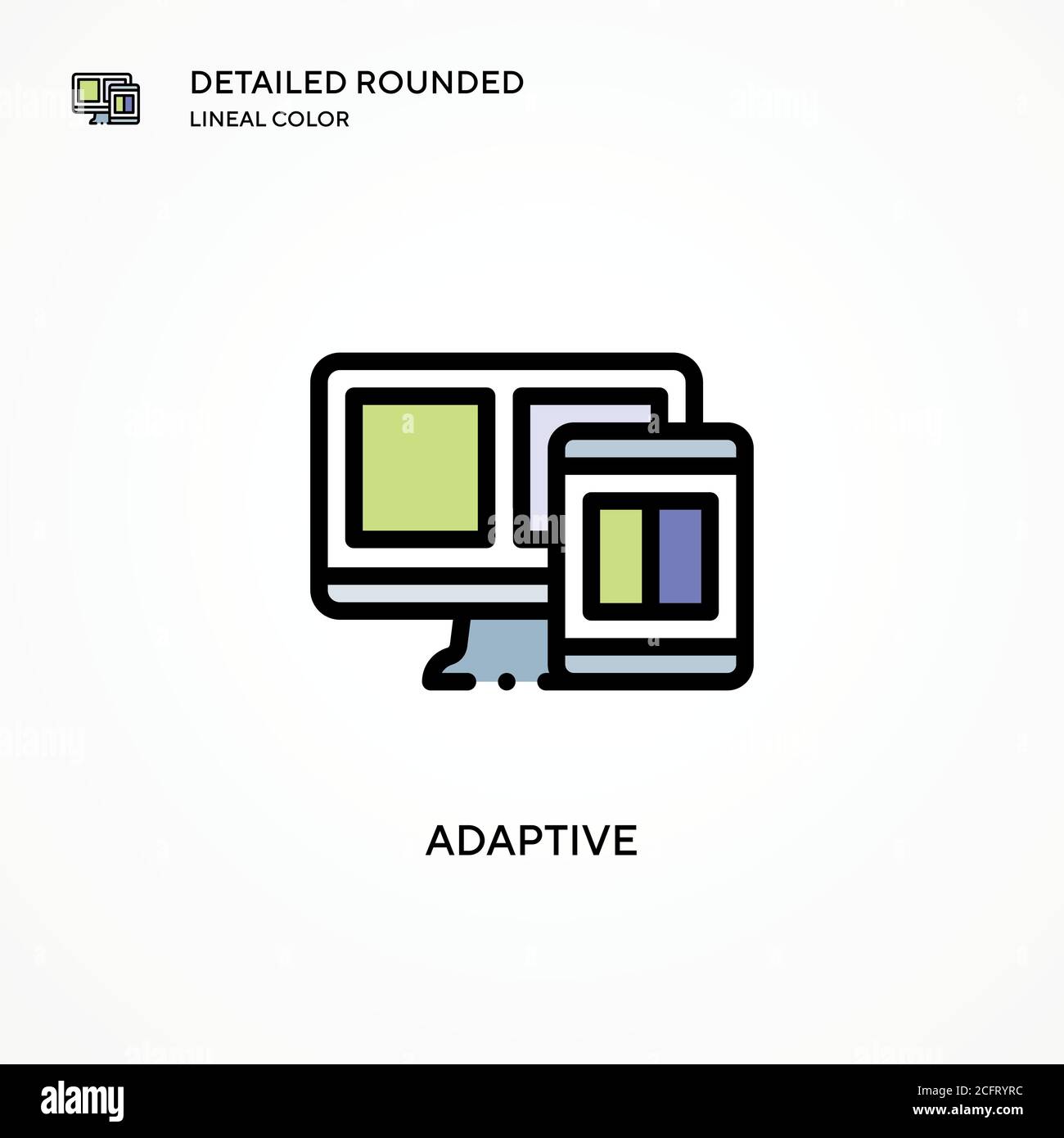 Adaptive vector icon. Modern vector illustration concepts. Easy to edit ...