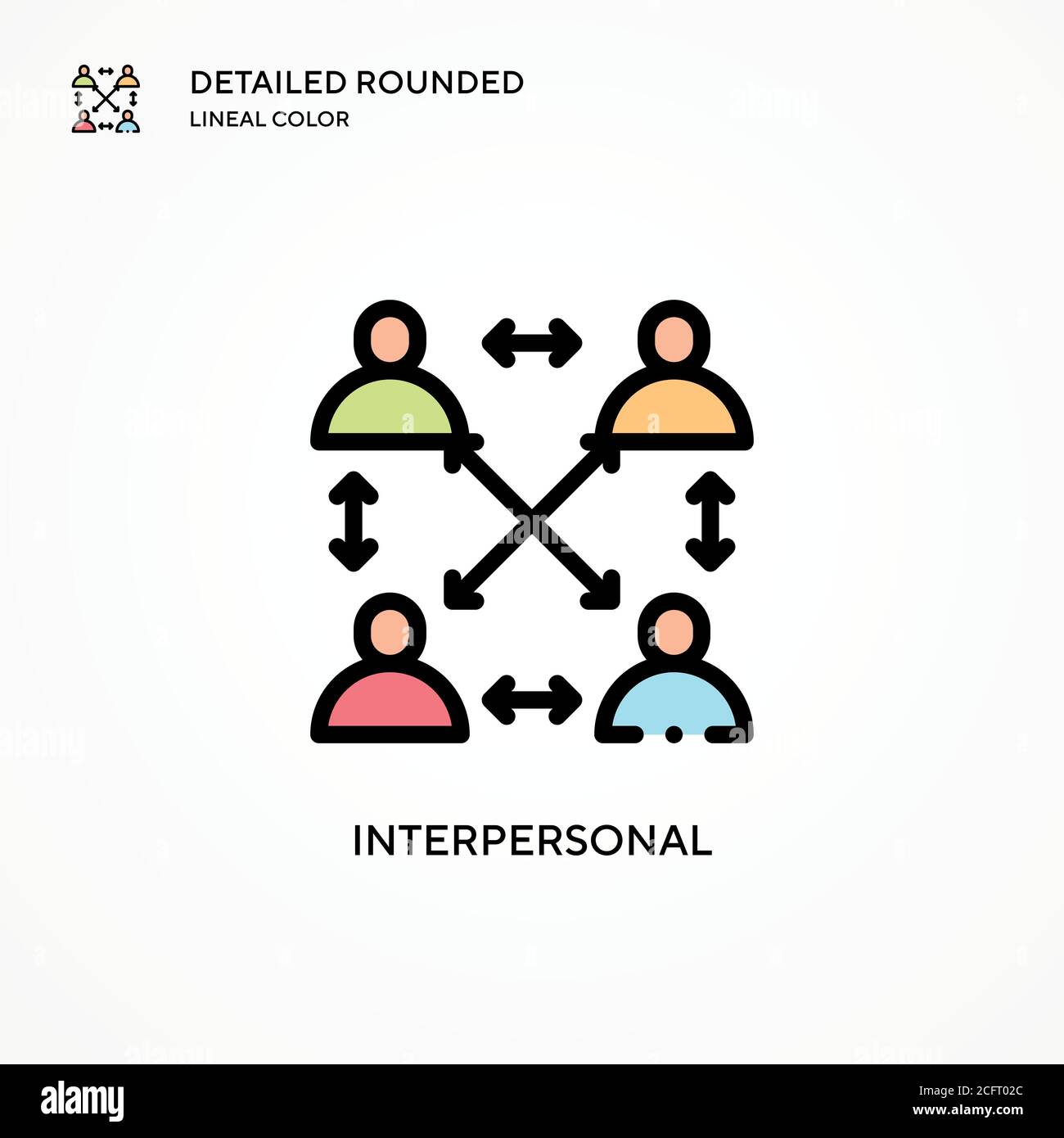 Interpersonal vector icon. Modern vector illustration concepts. Easy to ...