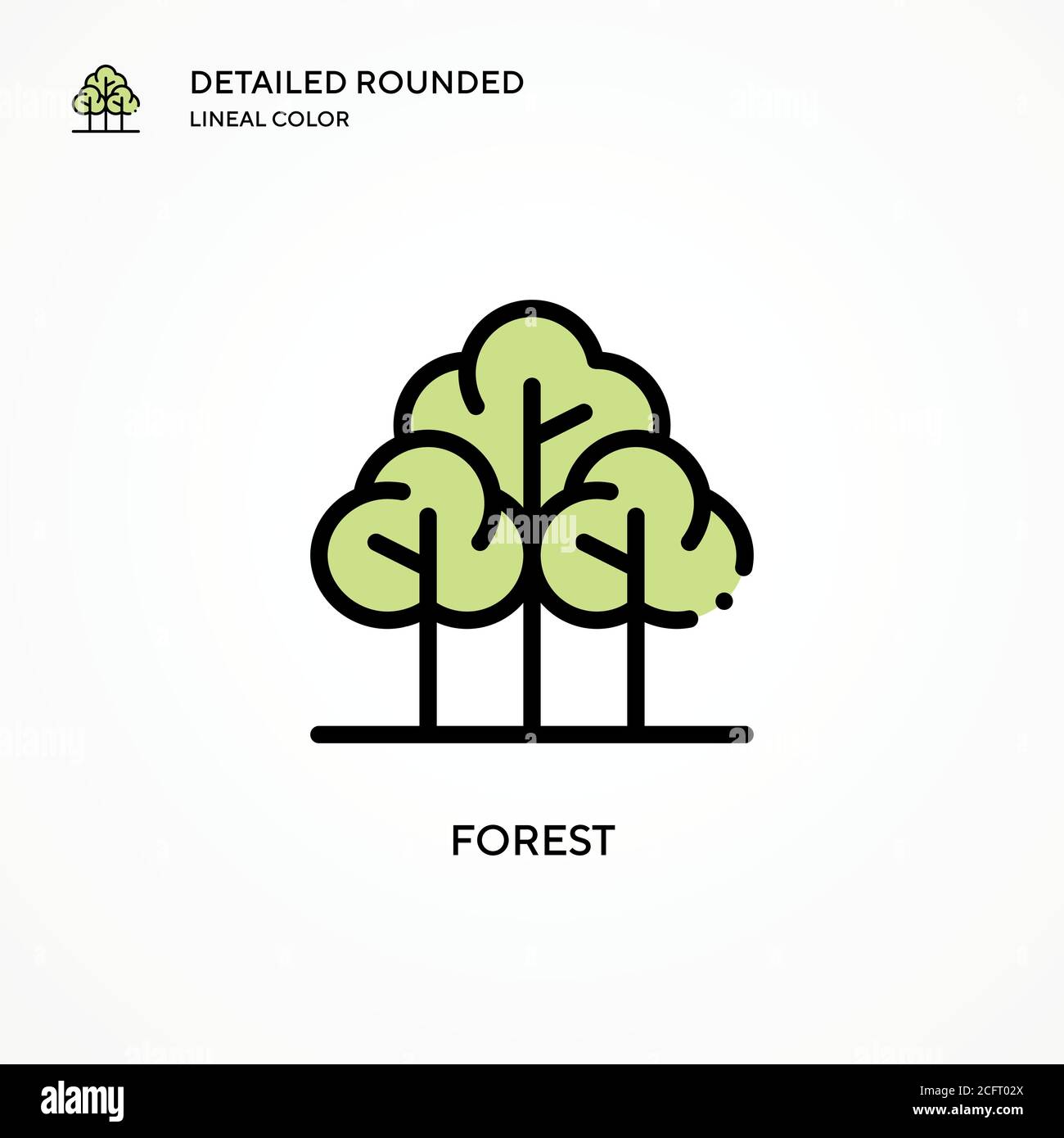 Forest vector icon. Modern vector illustration concepts. Easy to edit ...
