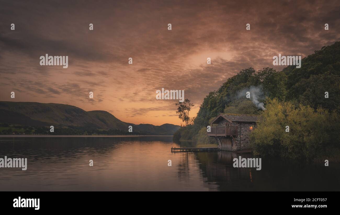 Duke of Portland Boathouse, Ullswater, Lake District Stock Photo - Alamy