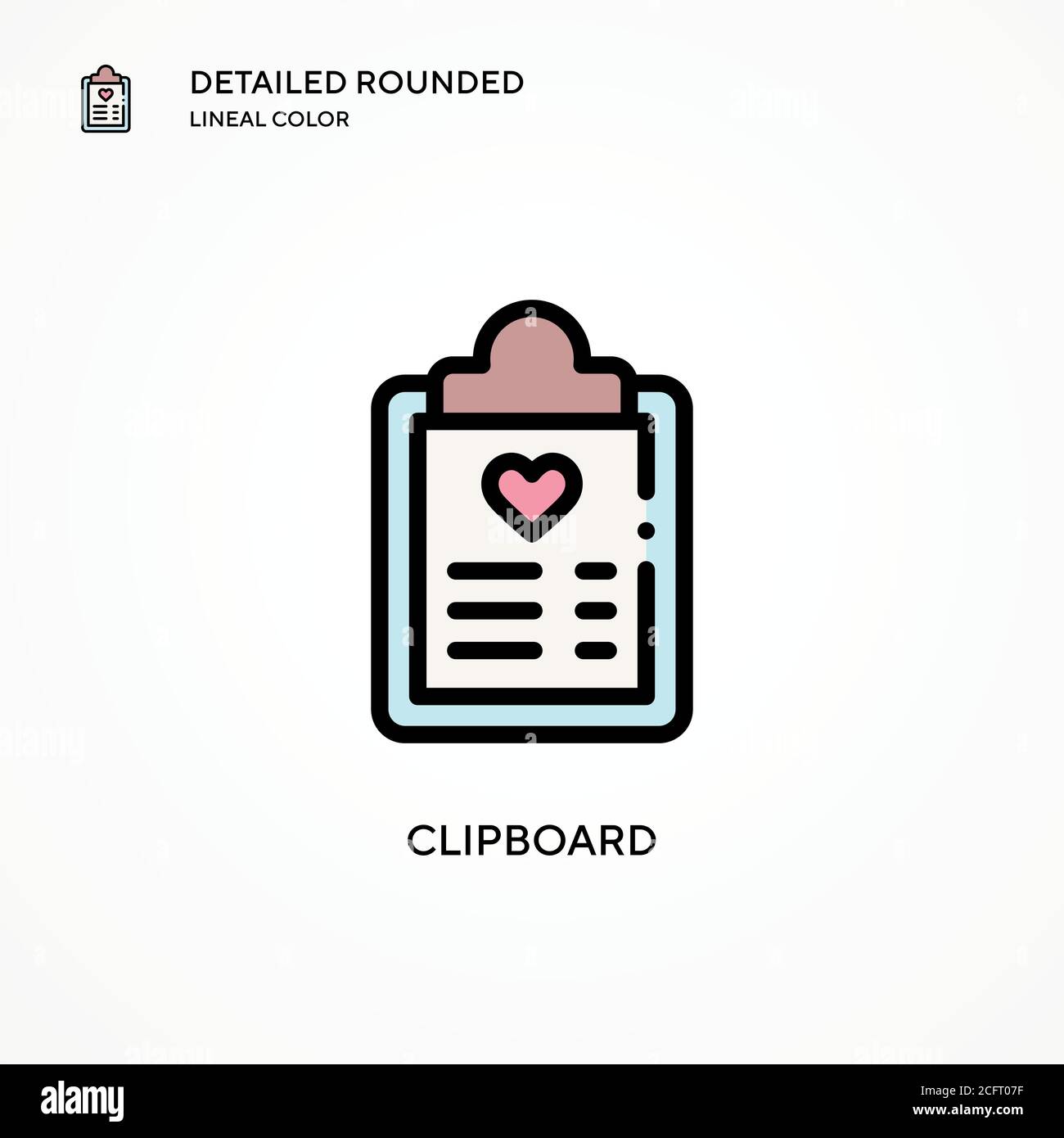 Clipboard vector icon. Modern vector illustration concepts. Easy to ...