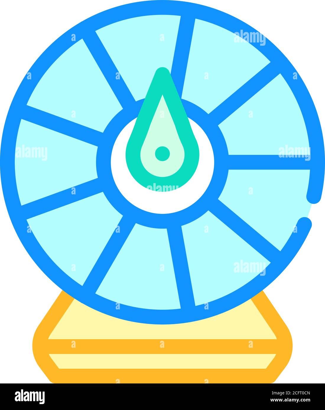 wheel of fortune color icon vector illustration Stock Vector Image ...