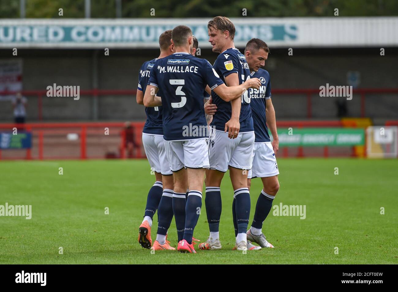 Matt Smith (10) of Millwall FC celebrates his goal to make it 1-3 Stock ...