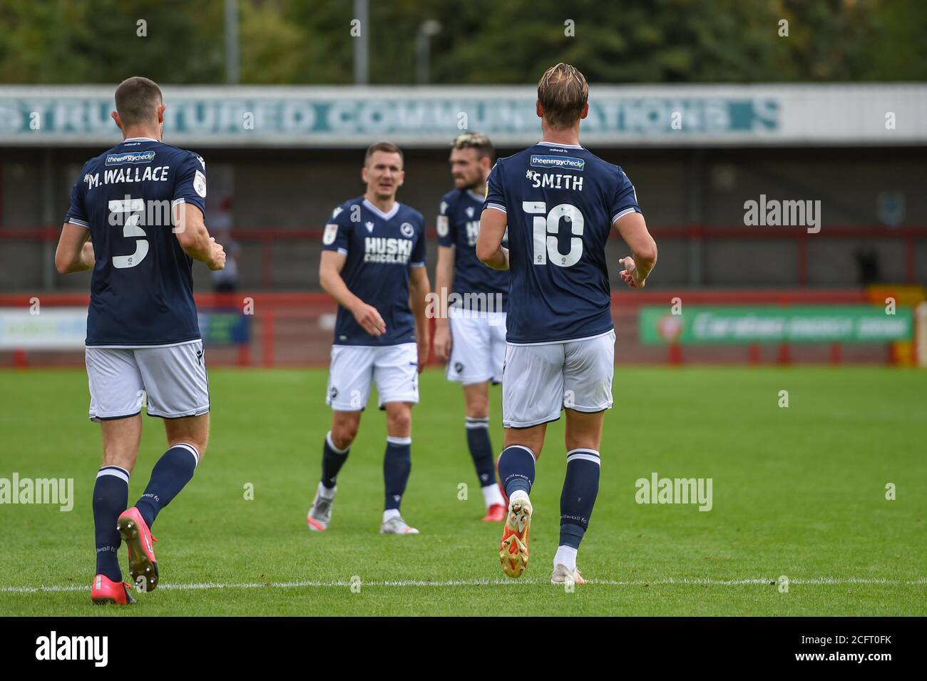 Matt Smith (10) of Millwall FC celebrates his goal to make it 1-3 Stock ...