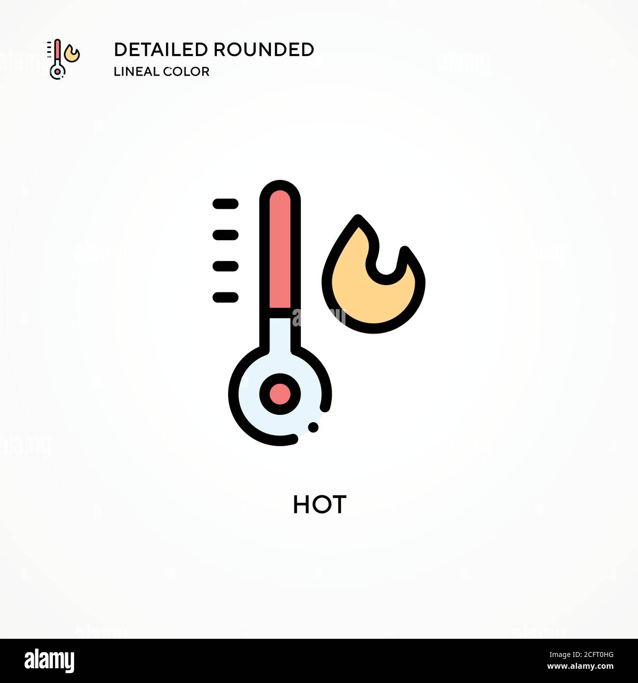 Hot vector icon. Modern vector illustration concepts. Easy to edit and ...
