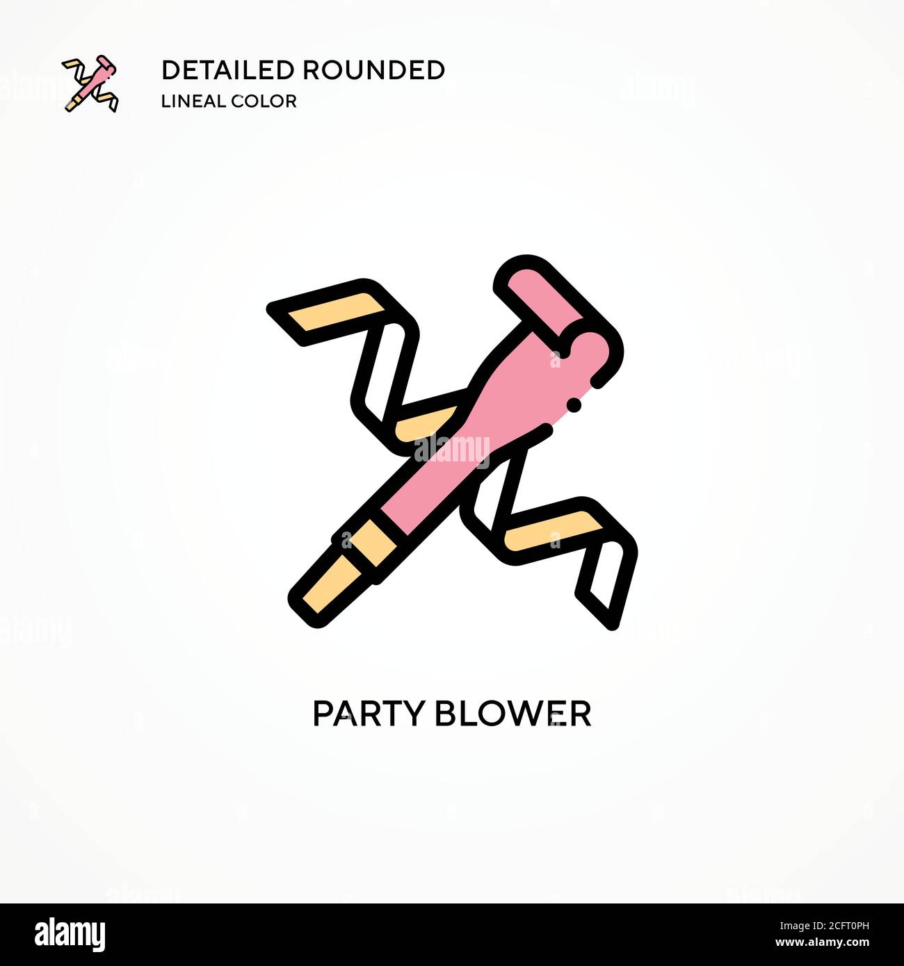 Party blower vector icon. Modern vector illustration concepts. Easy to ...