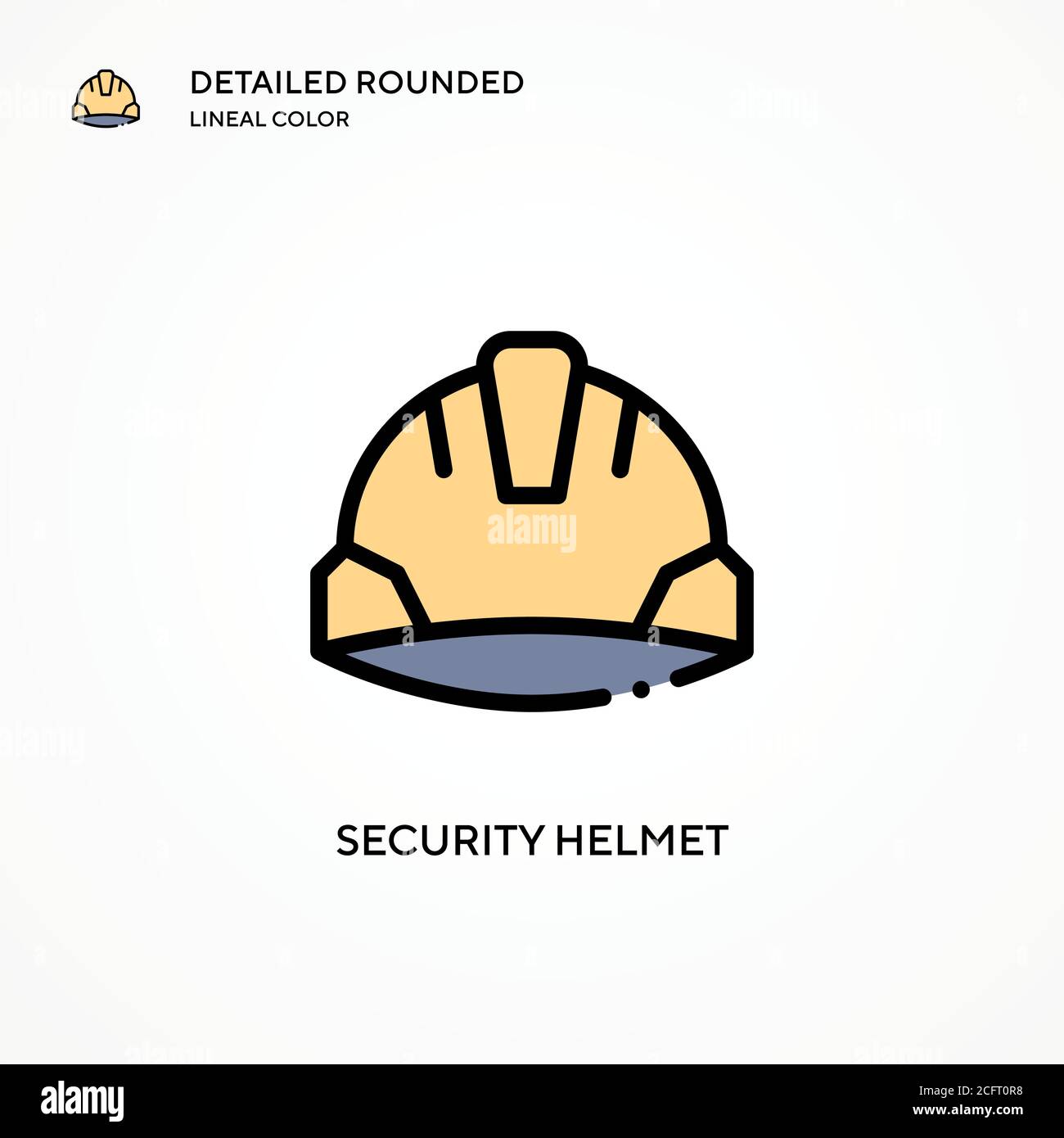 Security helmet vector icon. Modern vector illustration concepts. Easy ...