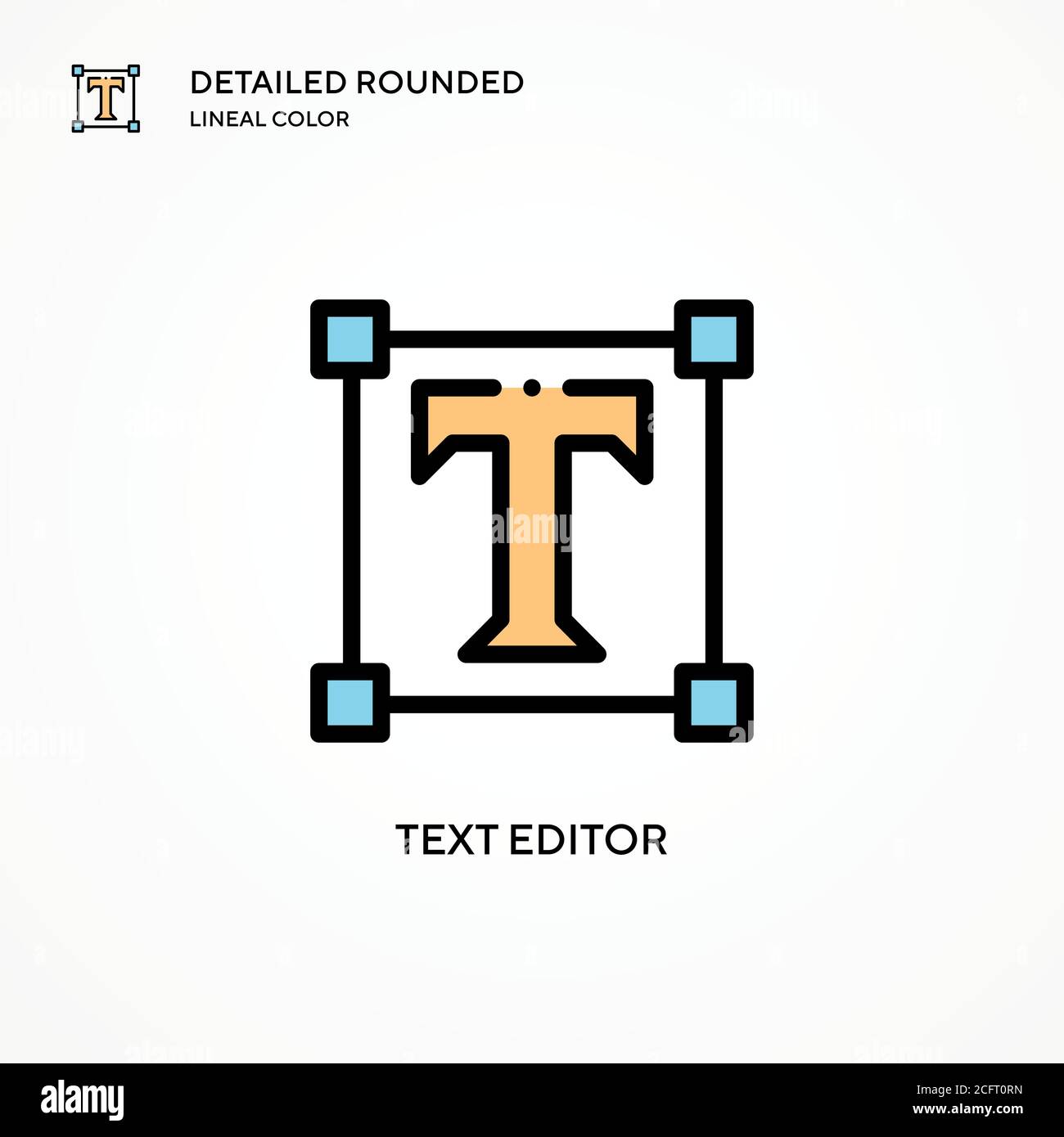 Text editor vector icon. Modern vector illustration concepts. Easy to ...