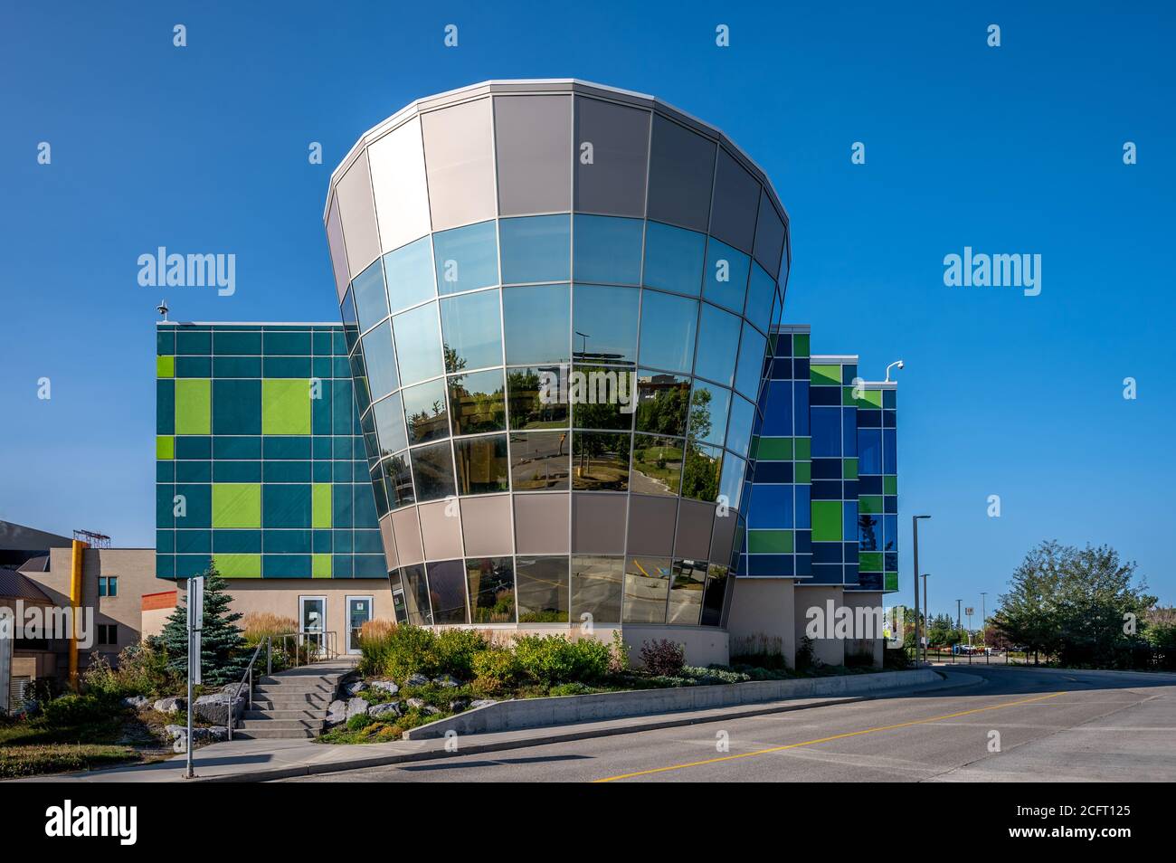 Exterior of buildings on the Mount Royal University Campus in Calgary ...
