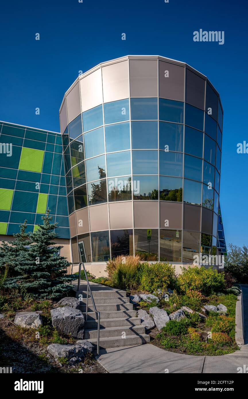 Exterior of buildings on the Mount Royal University Campus in Calgary ...