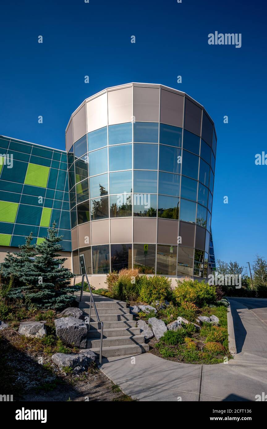 Exterior of buildings on the Mount Royal University Campus in Calgary ...