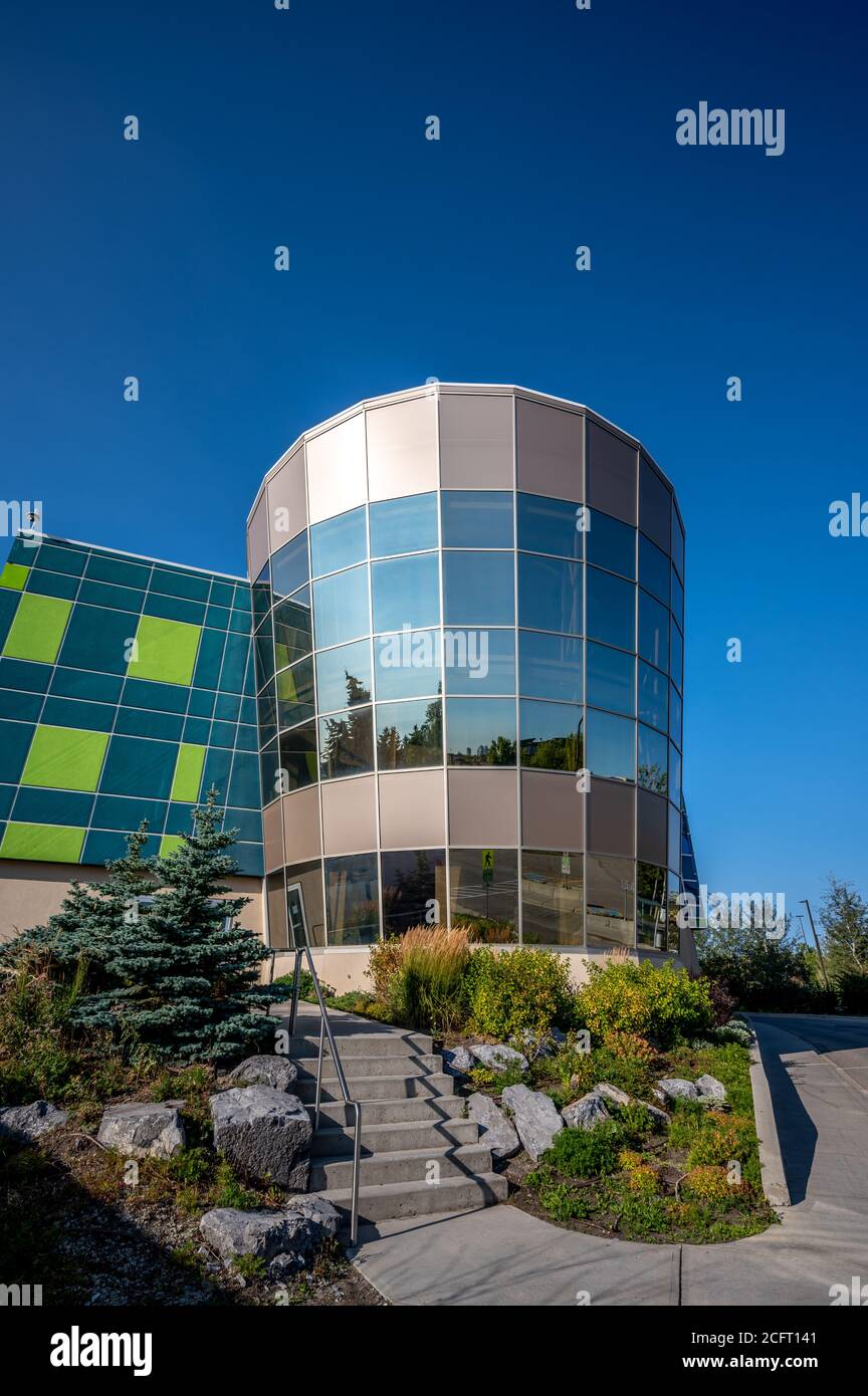Exterior of buildings on the Mount Royal University Campus in Calgary ...