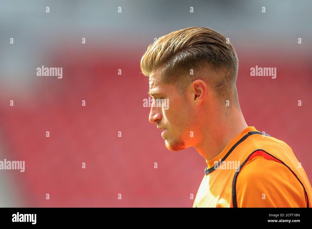 Reece Burke (5) of Hull City during the pre-game warmup Stock Photo - Alamy