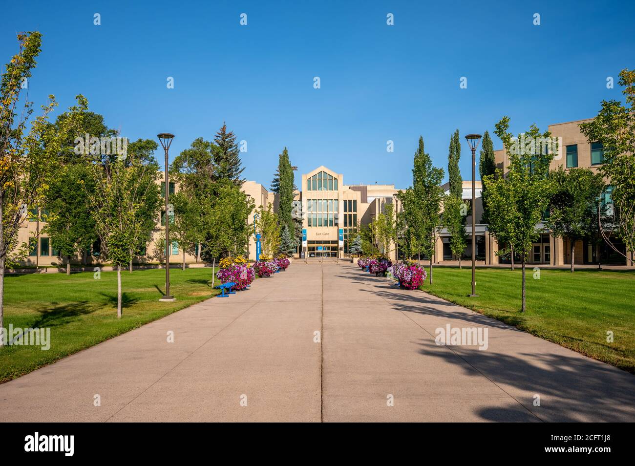 Exterior of buildings on the Mount Royal University Campus in Calgary ...