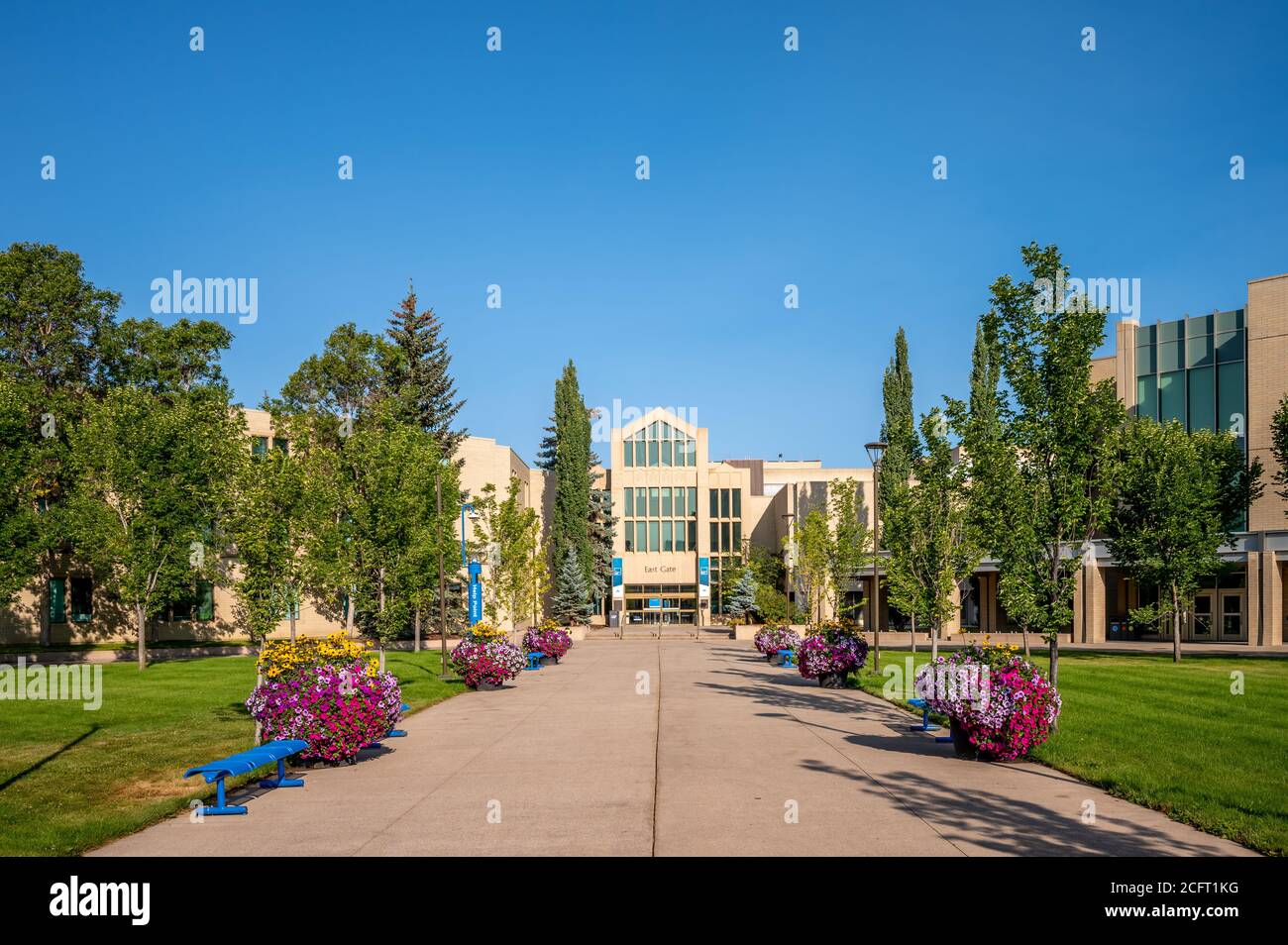 Exterior of buildings on the Mount Royal University Campus in Calgary ...