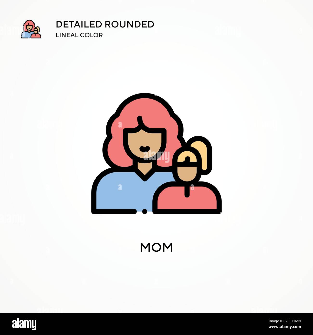 Mom vector icon. Modern vector illustration concepts. Easy to edit and ...