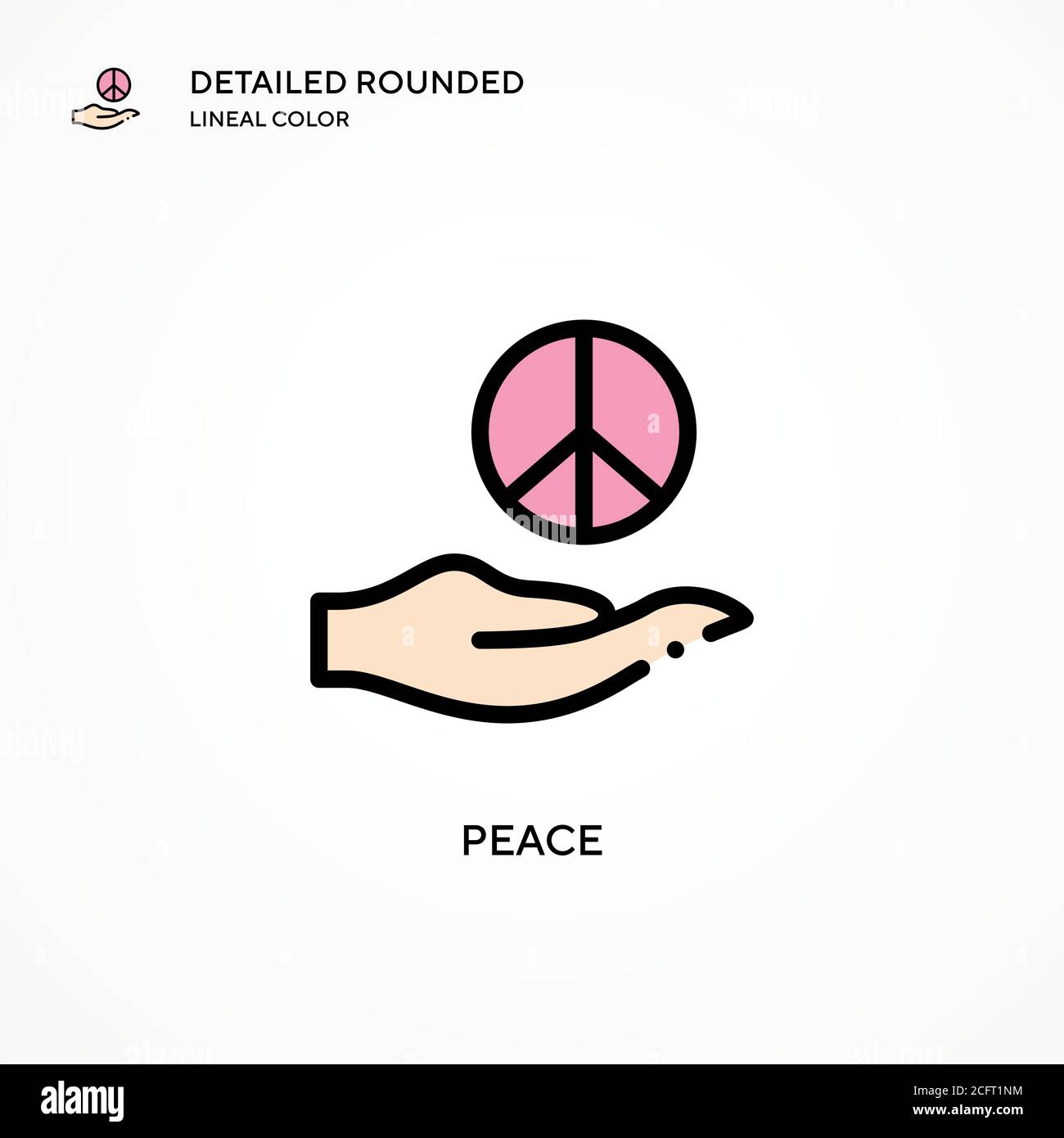 Peace vector icon. Modern vector illustration concepts. Easy to edit ...