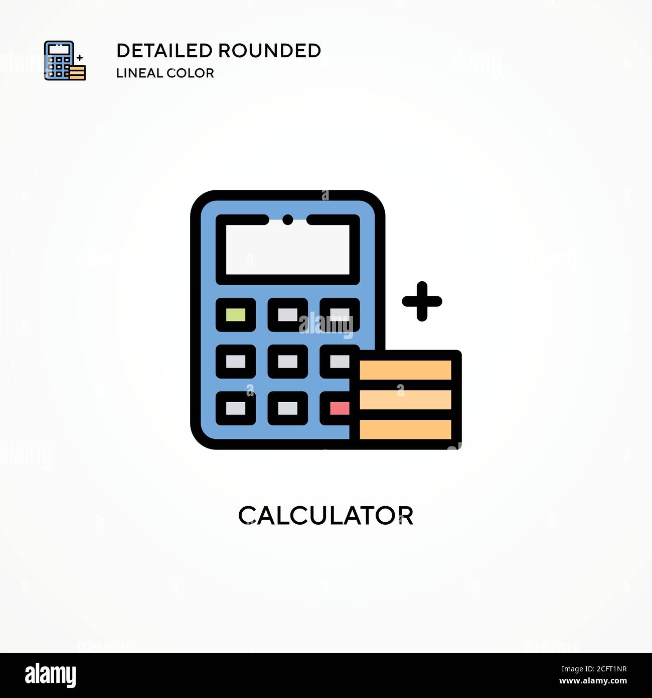 Calculator vector icon. Modern vector illustration concepts. Easy to ...