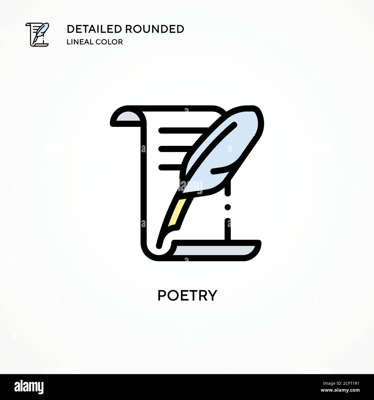 Poetry vector icon. Modern vector illustration concepts. Easy to edit ...