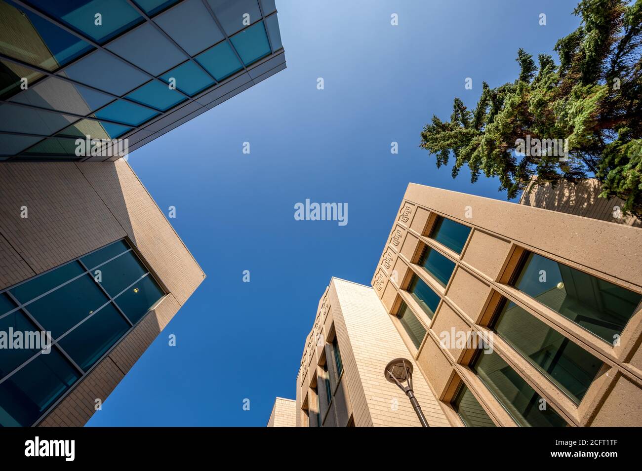 Exterior of buildings on the Mount Royal University Campus in Calgary ...