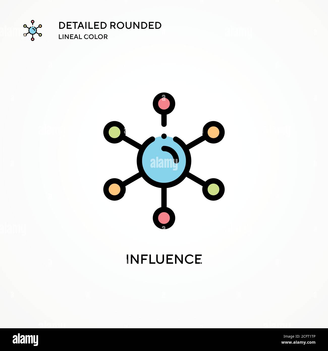 Influence vector icon. Modern vector illustration concepts. Easy to ...