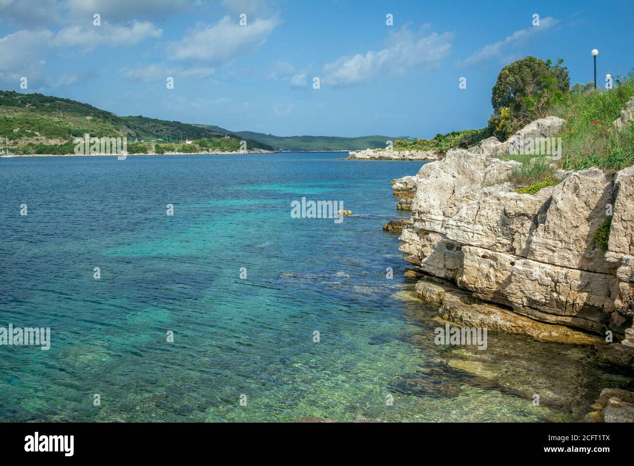 Blue lagoon cliff hi-res stock photography and images - Alamy
