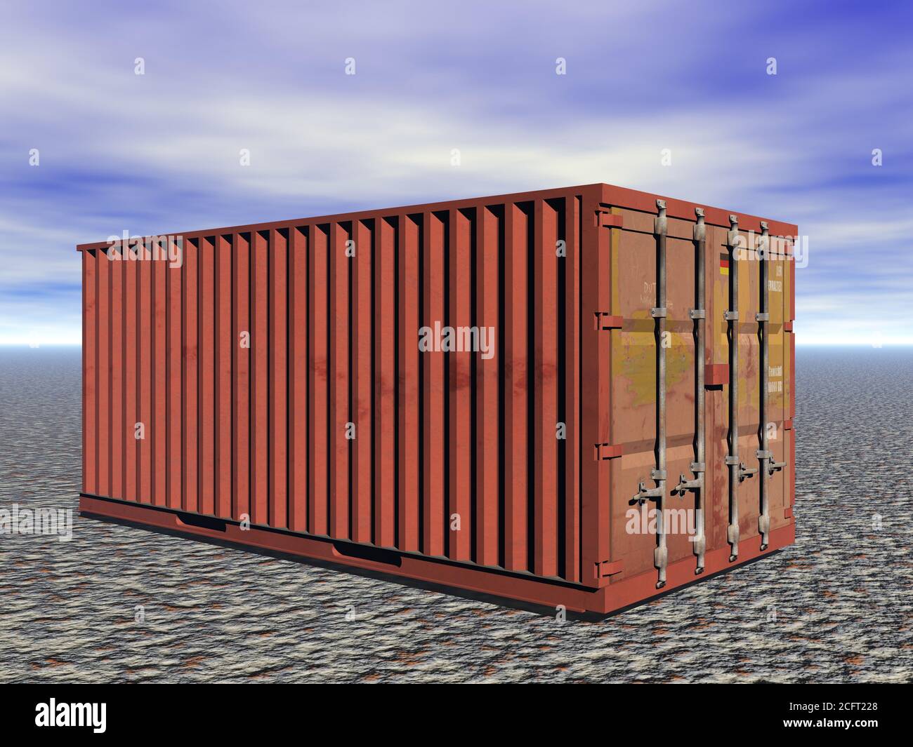 steel container for transportation Stock Photo - Alamy