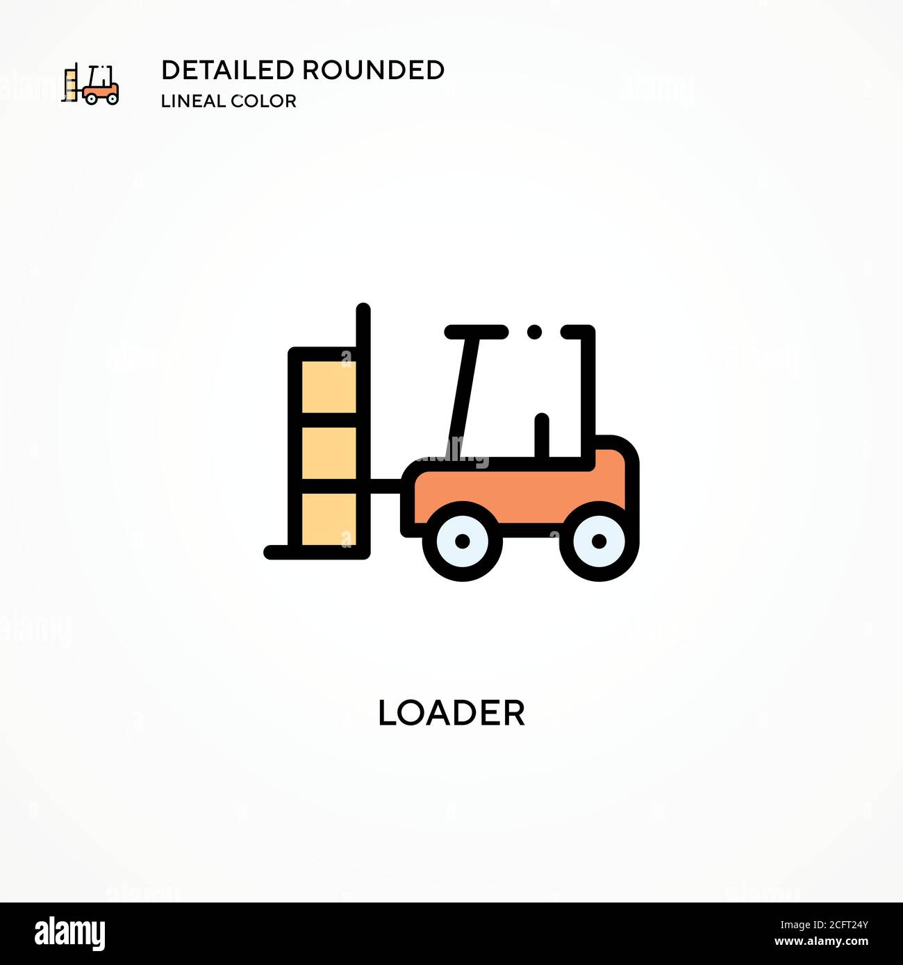 Loader vector icon. Modern vector illustration concepts. Easy to edit ...