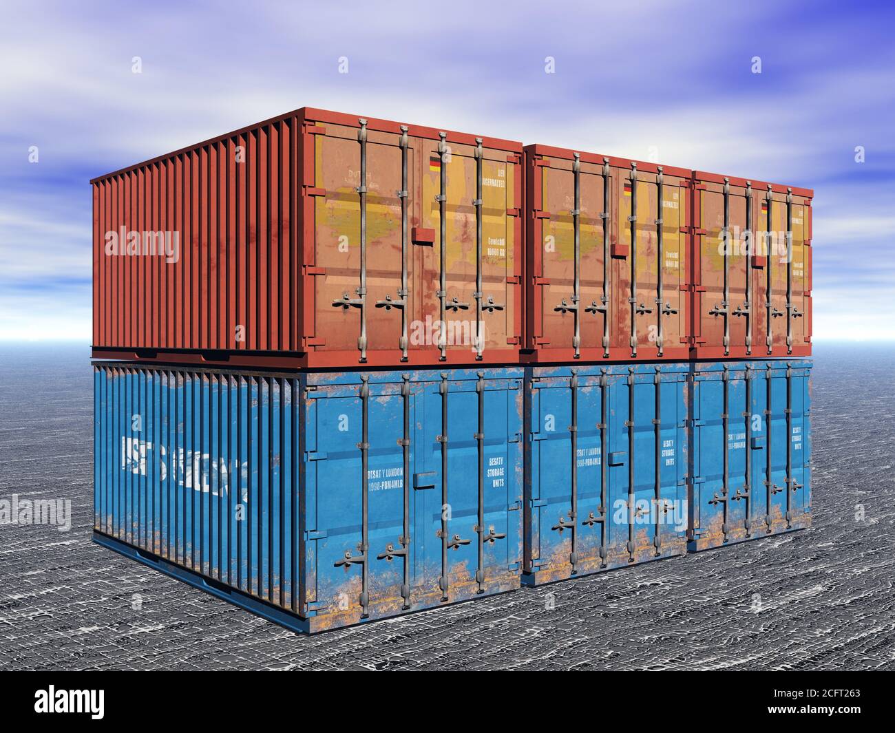 steel container for transportation Stock Photo - Alamy