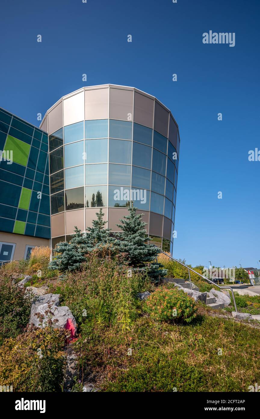 Exterior of buildings on the Mount Royal University Campus in Calgary ...