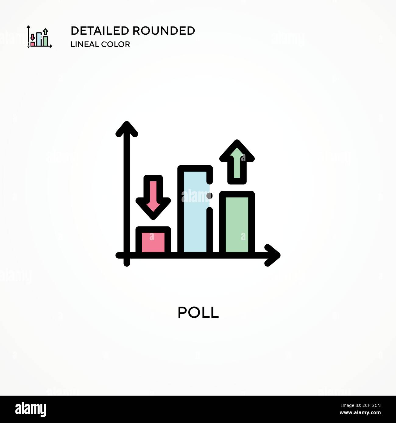 Poll vector icon. Modern vector illustration concepts. Easy to edit and ...