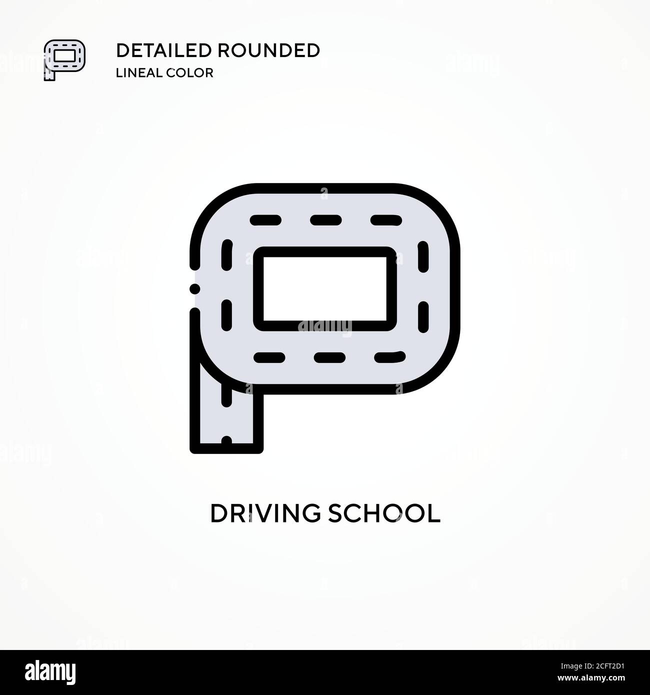 Driving school vector icon. Modern vector illustration concepts. Easy ...
