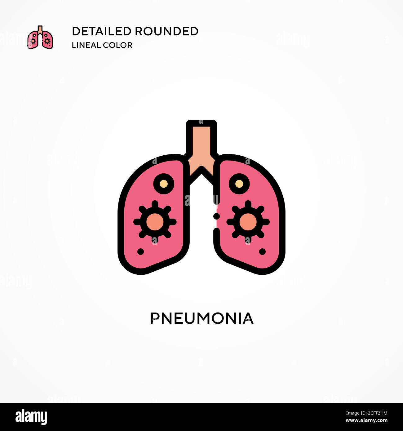 Chest x ray with pneumonia Stock Vector Images - Alamy