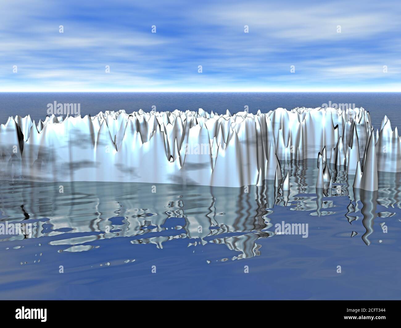Eisberge treiben im Meer Stock Photo - Alamy