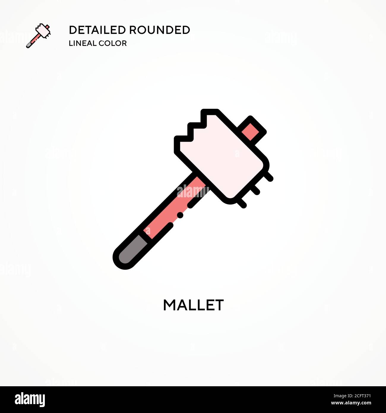 Mallet vector icon. Modern vector illustration concepts. Easy to edit ...