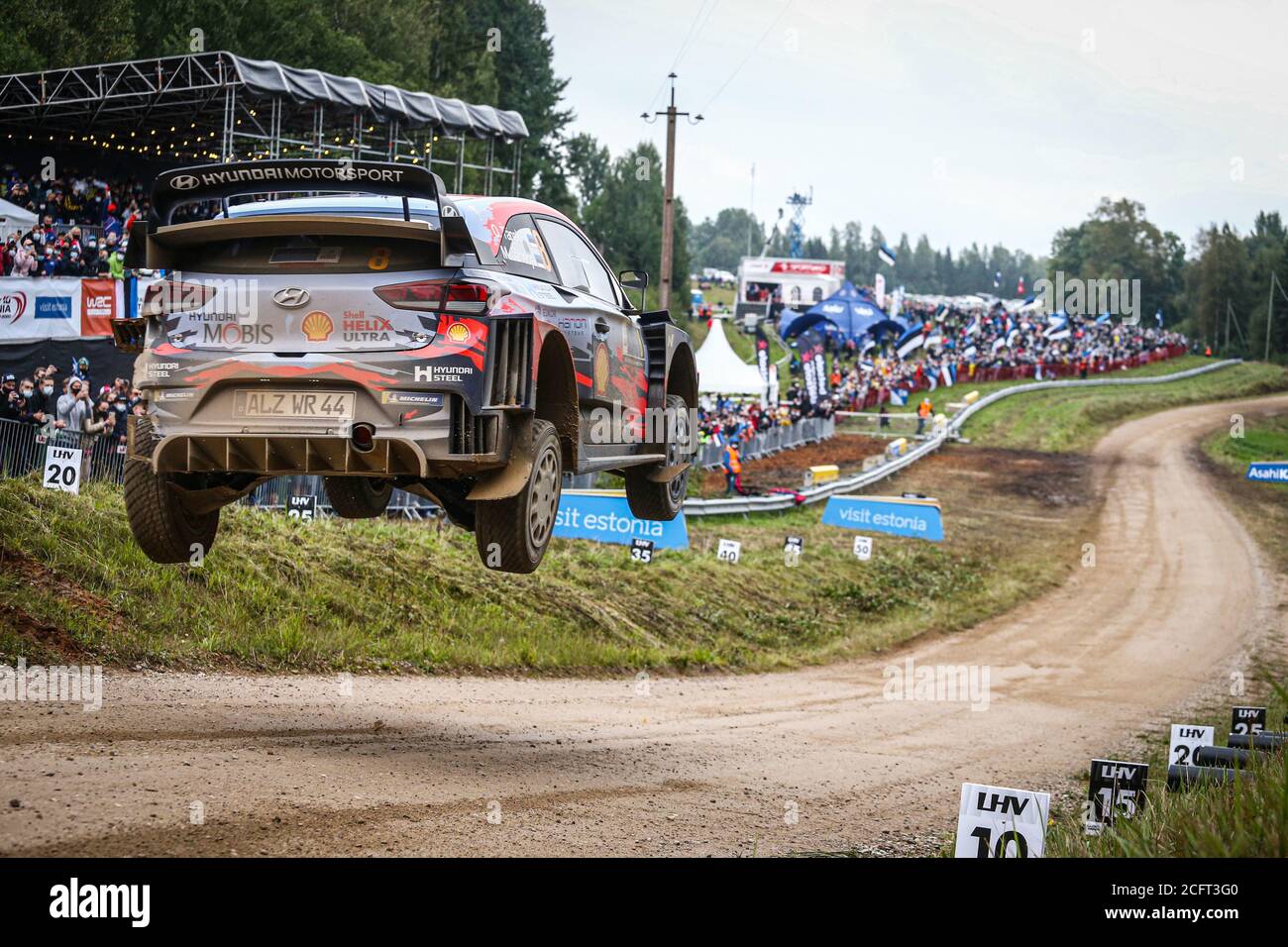 08 TANAK Ott (EST), JARVEOJA Martin (EST), Hyundai i20 Coupe WRC ...