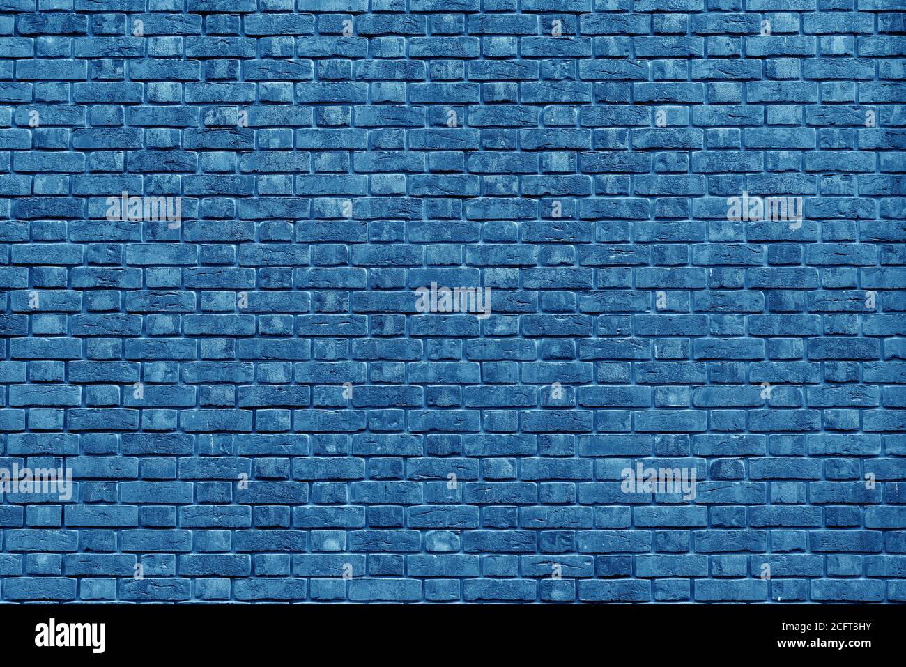 Blue brick building wall. Interior of a modern loft. Background for ...