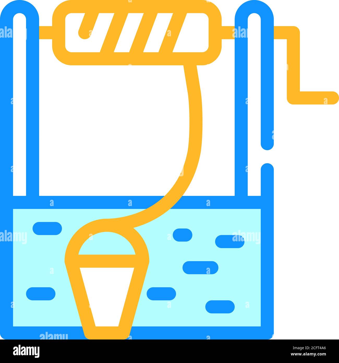 water well color icon vector isolated illustration Stock Vector Image ...