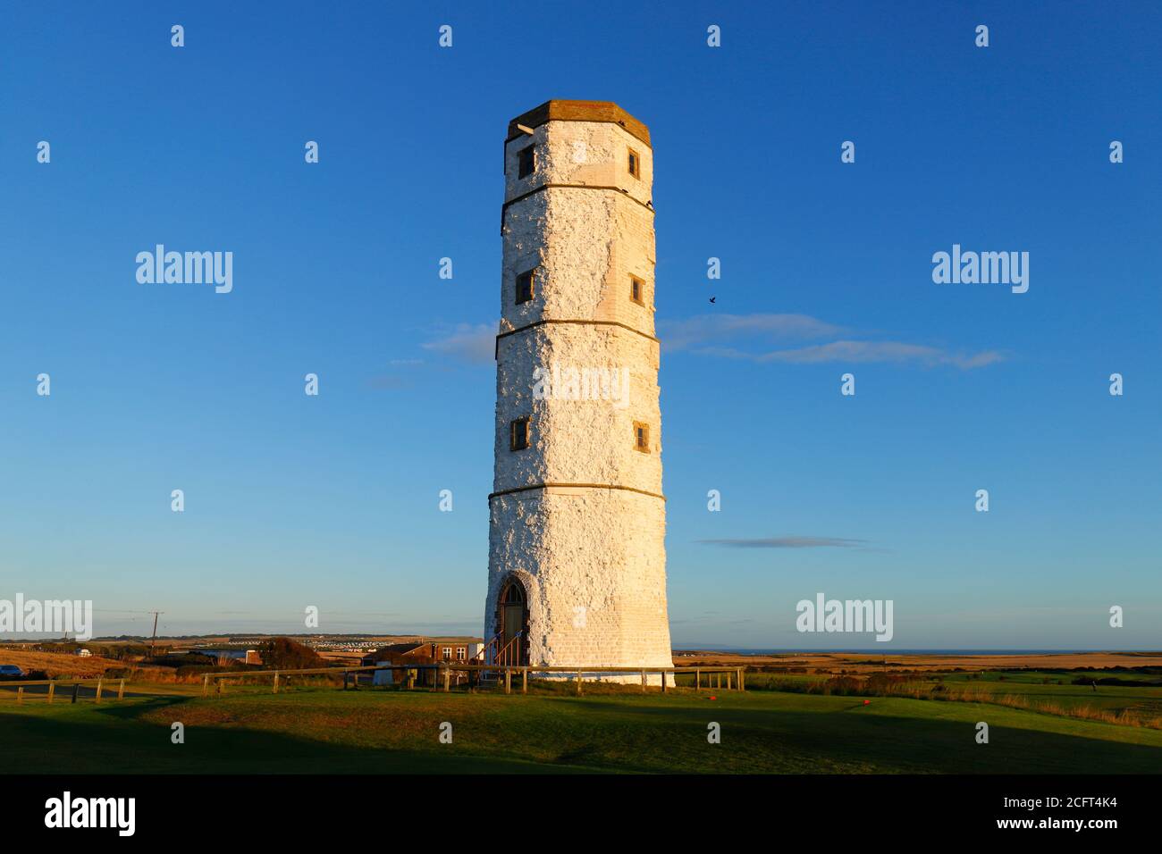 The Old Lighthouse at Flamborough. Built by Sir John Clayton in 1674 ...