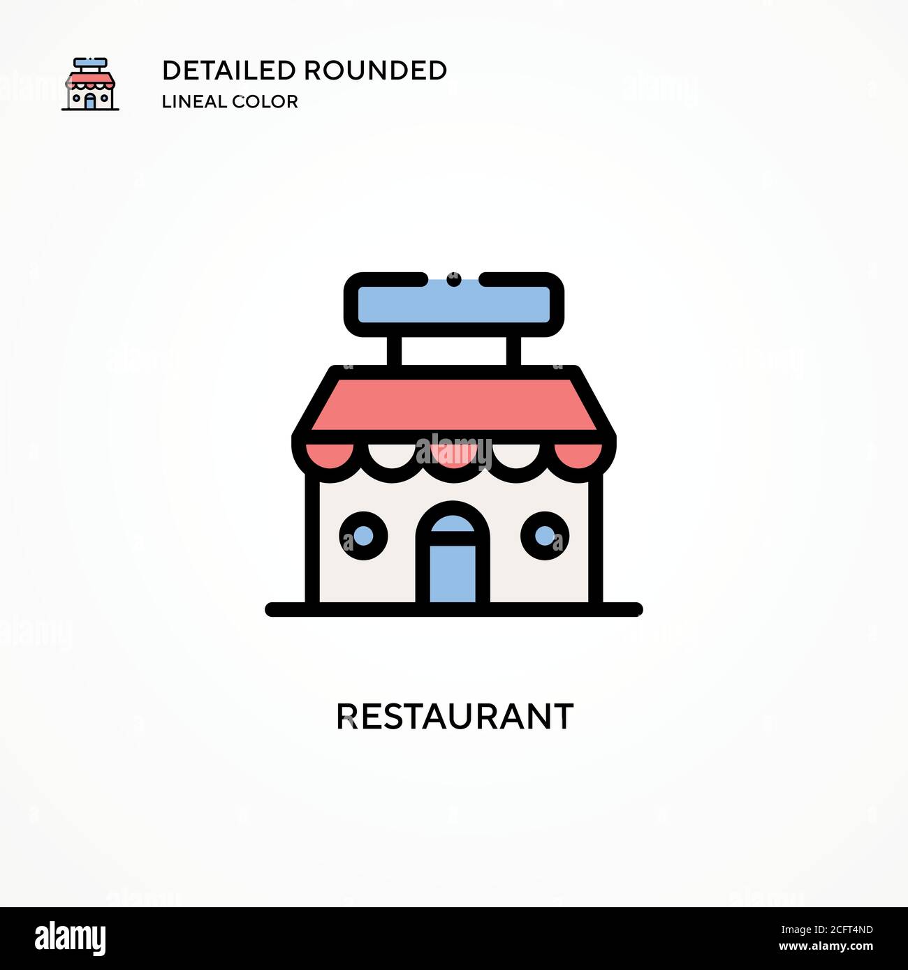 Restaurant vector icon. Modern vector illustration concepts. Easy to ...