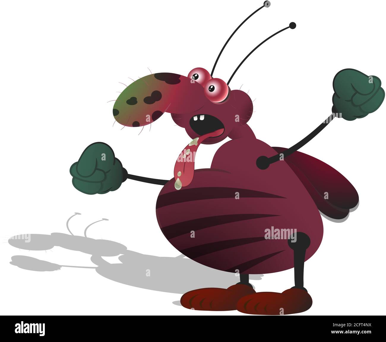 Drawn in cartoon style for the design of postcards, posters and ...