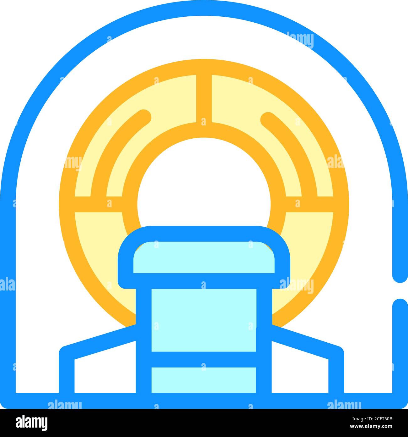 mri hospital equipment color icon vector illustration Stock Vector ...