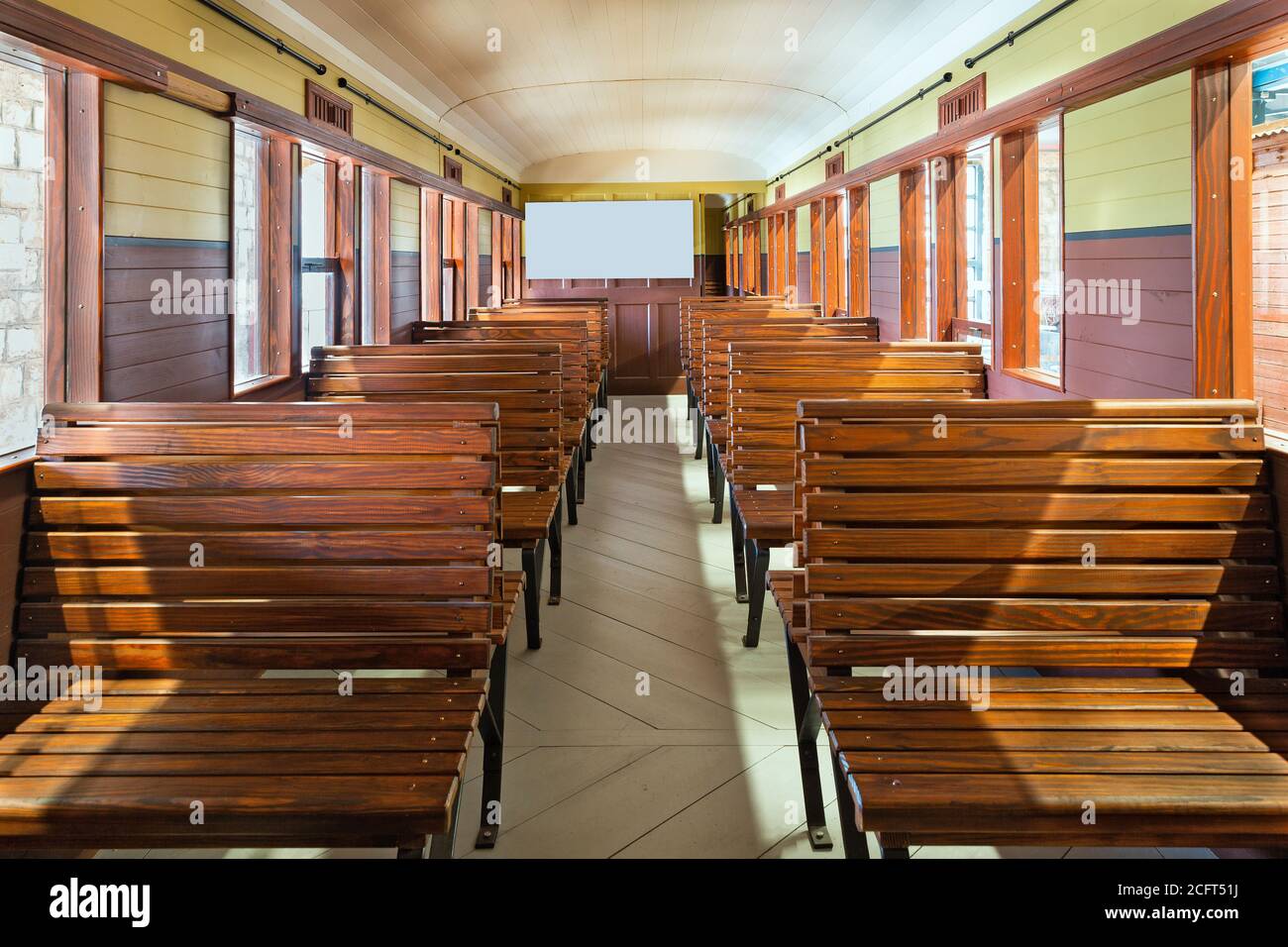 Inside old train carriage hi-res stock photography and images - Alamy