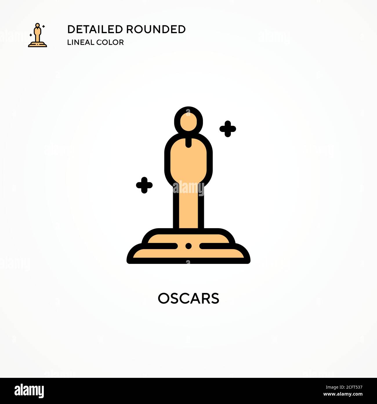 Oscars vector icon. Modern vector illustration concepts. Easy to edit ...