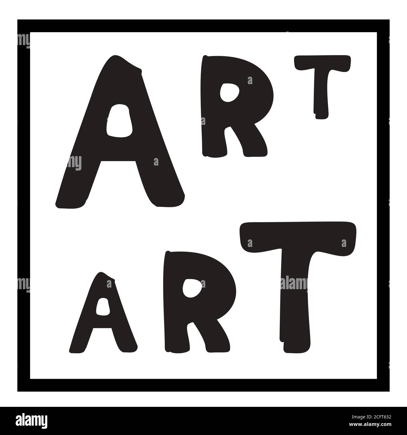 Word Art isolated pattern. Letters vector illustration. Illustration ...